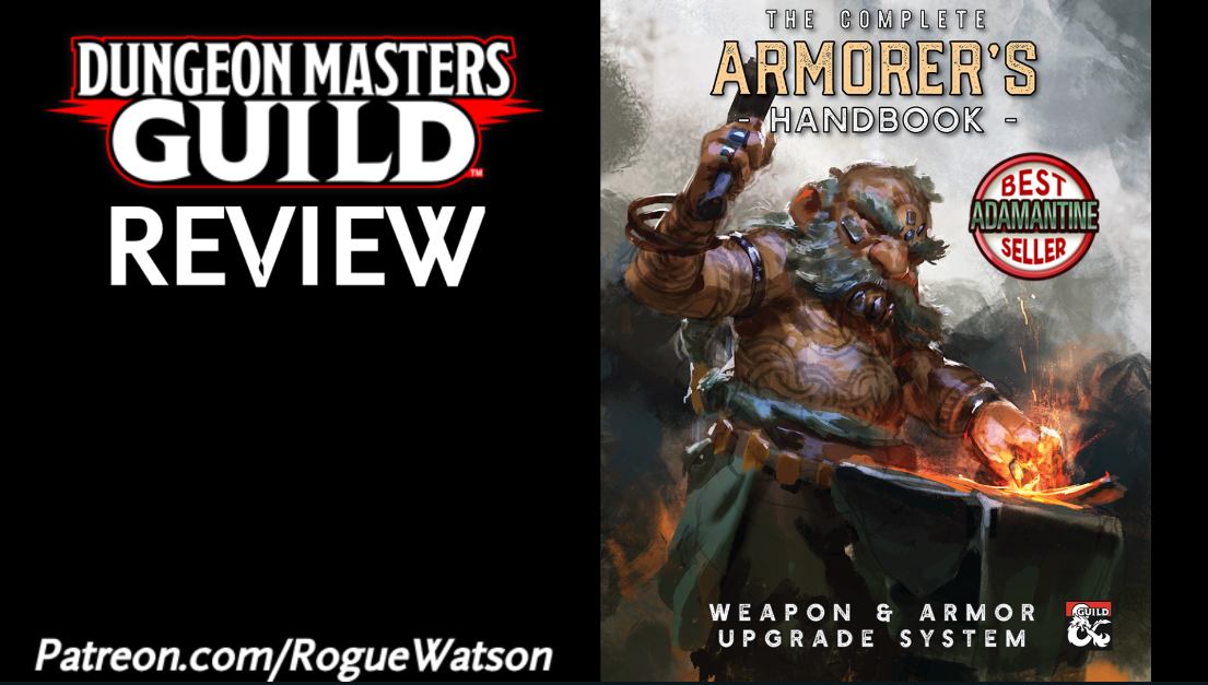 DMs Guild Review – The Complete Armorer’s Handbook – RogueWatson