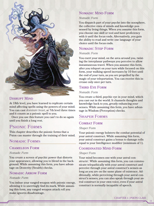 DMs Guild Review – The Psion Class – RogueWatson