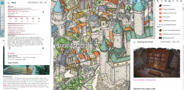 Roll20 Review – Candlekeep Mysteries – RogueWatson