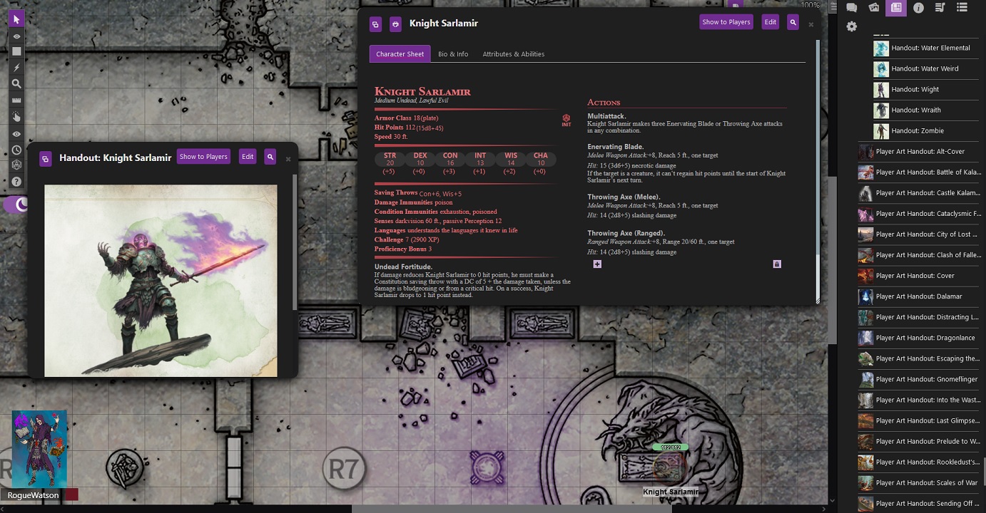 Roll20 Review – Dragonlance: Shadow of the Dragon Queen – RogueWatson