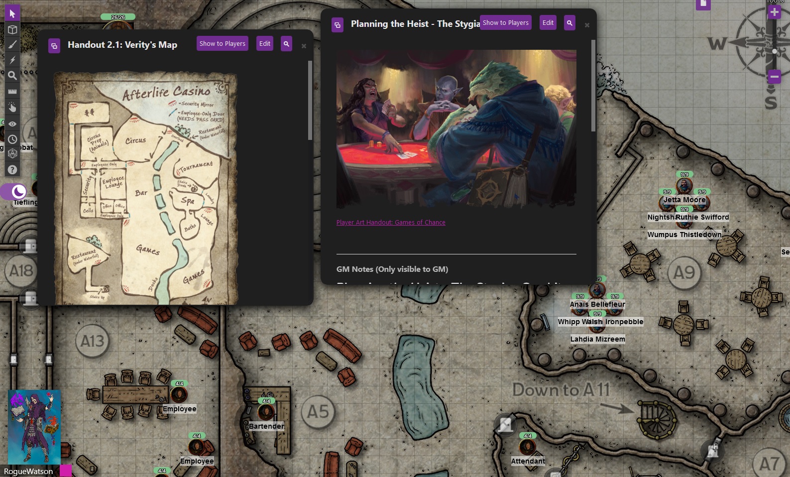 Roll20 Review – Keys from the Golden Vault – RogueWatson