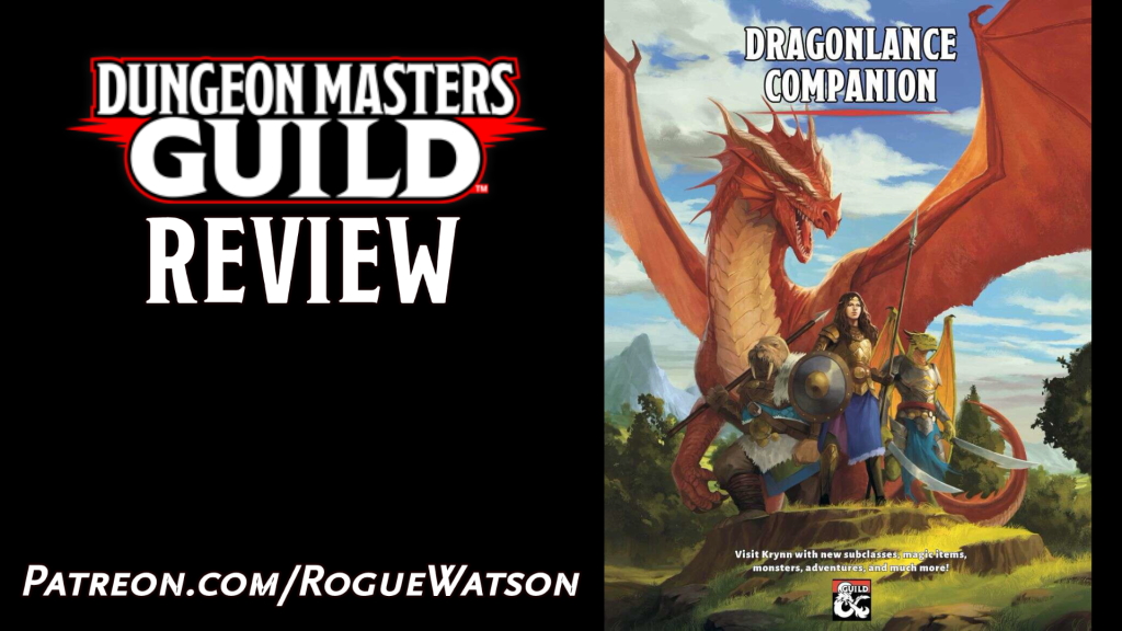 DMs Guild Review – Dragonlance Companion – RogueWatson